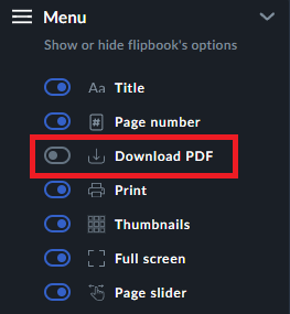 How to disable downloading and printing?