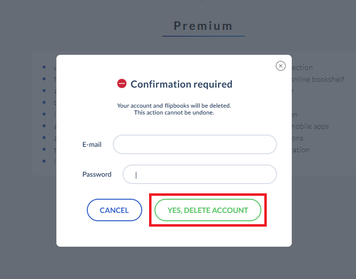 User account settings | Publuu
