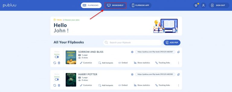 How to create a Virtual Bookshelf?