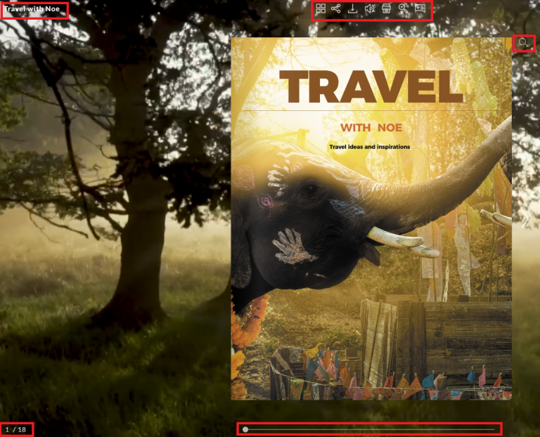 How can I make my flipbook's menu invisible?